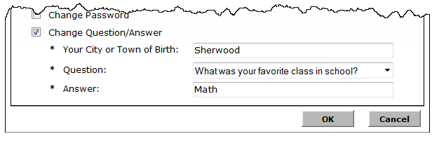 Changing Your Security Information